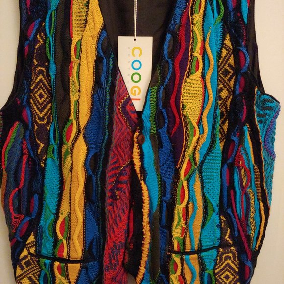 COOGI | Jackets & Coats | Coogi Black Samurai With Satin Back Vest 0 3d ...